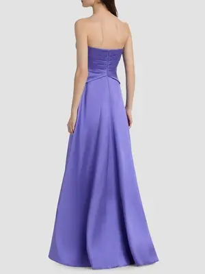 Theia Coco Strapless High-low Mikado Gown