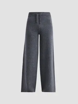 YVES SALOMON Knit Wide-leg Pants - Pyrenees