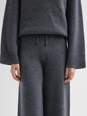 YVES SALOMON Knit Wide-leg Pants