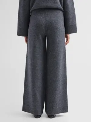 YVES SALOMON Knit Wide-leg Pants