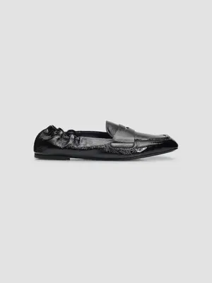 STUART WEITZMAN Bryant Leather Penny Loafers - Black