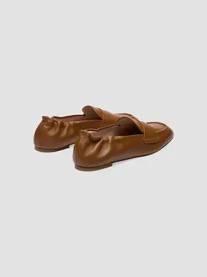 STUART WEITZMAN Bryant Leather Penny Loafers - Boho Tan