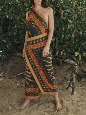 Johanna Ortiz Embracing Courage Cotton Ankle Dress
