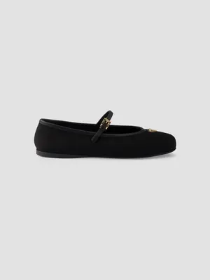 Prada Fabric Ballerinas - Black
