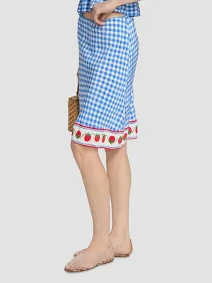 Rails Grazia Gingham A-line Skirt