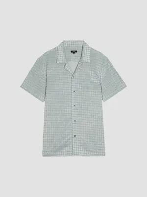 Rails Maverick Silverline Grid Camp Shirt - Silverline Blue Grid