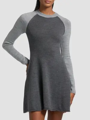 Staud Anita Long-sleeve Fit & Flare Minidress