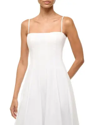 Staud Wylie Stretch-cotton Midi-dress