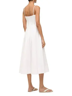 Staud Wylie Stretch-cotton Midi-dress