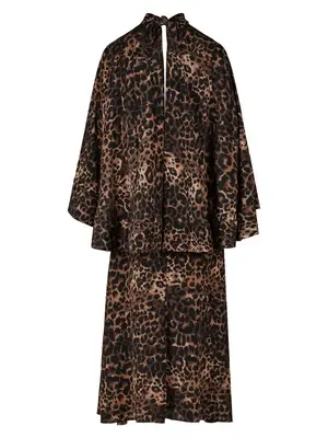 Johanna Ortiz Candelaria Treasured -print Silk-blend Midi-dress