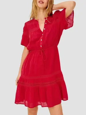 Rails Winslow Linen-blend A-line Minidress