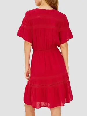 Rails Winslow Linen-blend A-line Minidress