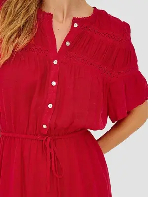 Rails Winslow Linen-blend A-line Minidress