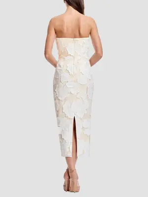 Dress The Population Cosette Embroidered Midi-dress