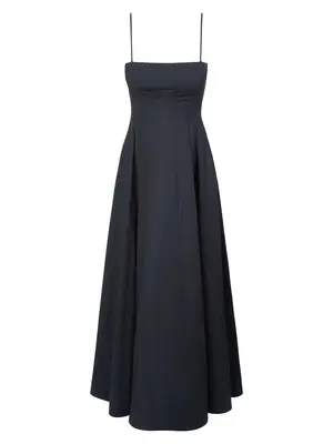 Staud Wylie Poplin Maxi Dress