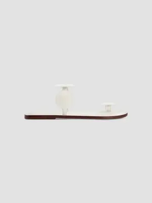 Bernardo New Moon Toe Ring Sandals White
