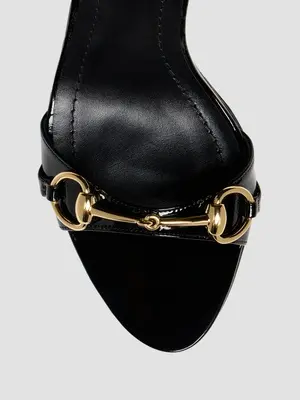 Gucci Donna 80mm Wedge Sandals - Black