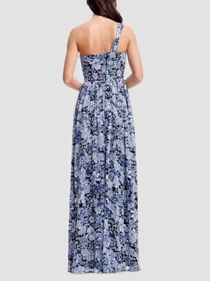 Dress The Population Idalia Floral One-shoulder Maxi Dress