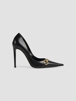 Gucci Donna 110mm Leather Pumps - Nero