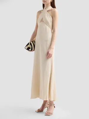 Johanna Ortiz Celeste Crinkle Ankle Dress
