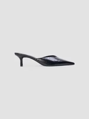 BLACK SUEDE STUDIO Analisa Mules - Black