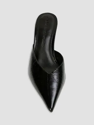 BLACK SUEDE STUDIO Analisa Mules - Black