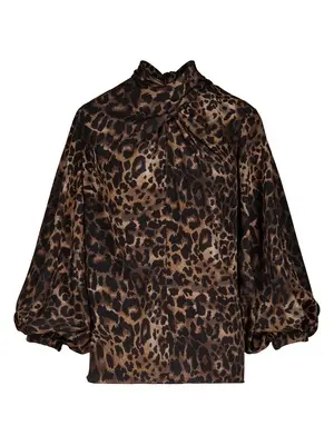 Johanna Ortiz Candelaria Intricate Islands -printed Silk Top