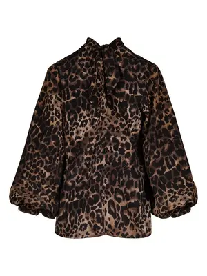 Johanna Ortiz Candelaria Intricate Islands -printed Silk Top