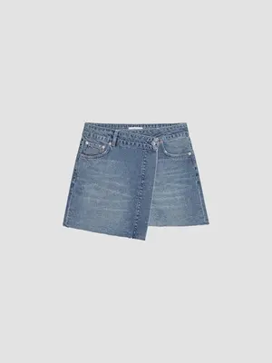 Rails Huntington Denim Miniskirt - Windsurf