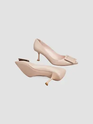 ROGER VIVIER Viv In The City Leather Pumps