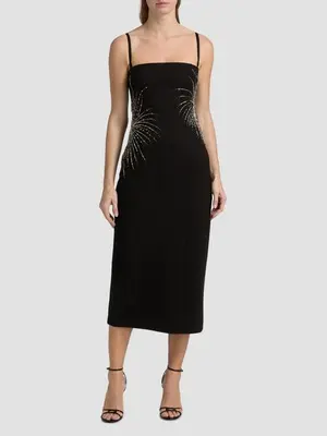Staud Britney Beaded Cocktail Dress - Firework