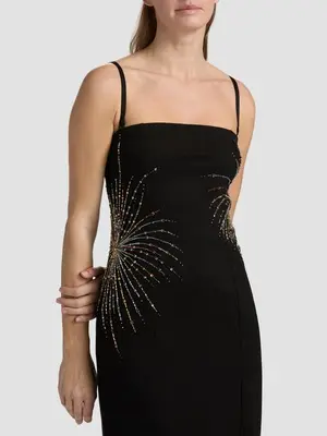 Staud Britney Beaded Cocktail Dress - Firework