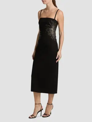 Staud Britney Beaded Cocktail Dress - Firework