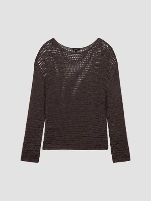 Rails Evangeline Mesh Sweater - Espresso