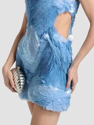 Simkhai Emilie Paillette-sequinned Linen-blend Minidress