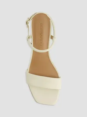 Bernardo Josei Low Heel Sandals - Eggshell