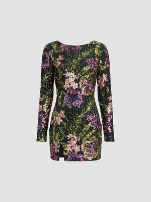 Dress The Population Nathalia Sequin Mini Dress