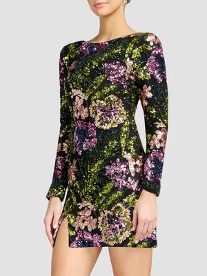 Dress The Population Nathalia Sequin Mini Dress