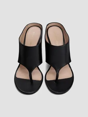 STUART WEITZMAN Babette 85mm Leather Block-heel Sandals
