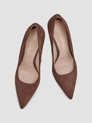STUART WEITZMAN Power 85mm Suede Stiletto Pumps