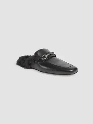 Gucci Primavera Larindo Horsebit Leather Mules