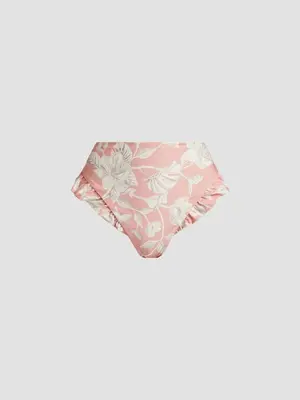 Agua Bendita Jengibre Floral High-rise Bikini Bottom
