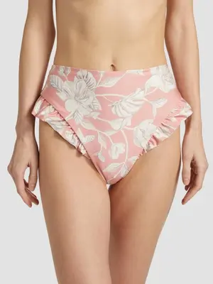 Agua Bendita Jengibre Floral High-rise Bikini Bottom