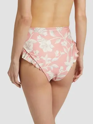 Agua Bendita Jengibre Floral High-rise Bikini Bottom