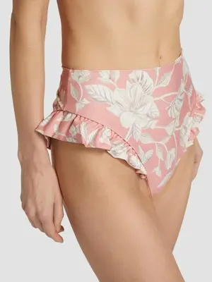 Agua Bendita Jengibre Floral High-rise Bikini Bottom