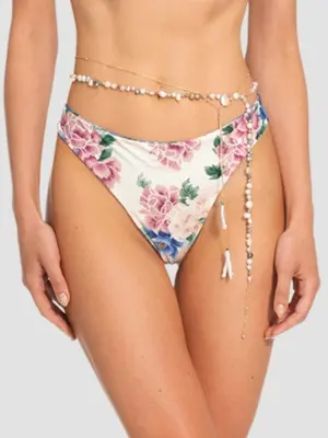 Agua Bendita Radical Sunrise Ilu Reversible Floral Bikini Bottom