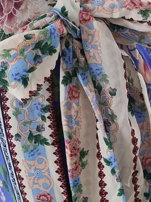 Agua Bendita Ziara Ivy Floral Wrap Miniskirt