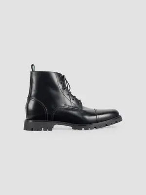 Gucci Primavera Sylke Leather Ankle Boots