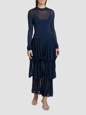 ET OCHS Anslie Knit Tiered Midi-dress