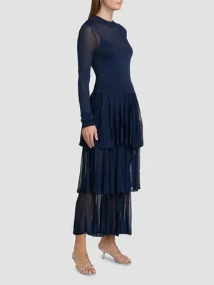 ET OCHS Anslie Knit Tiered Midi-dress
